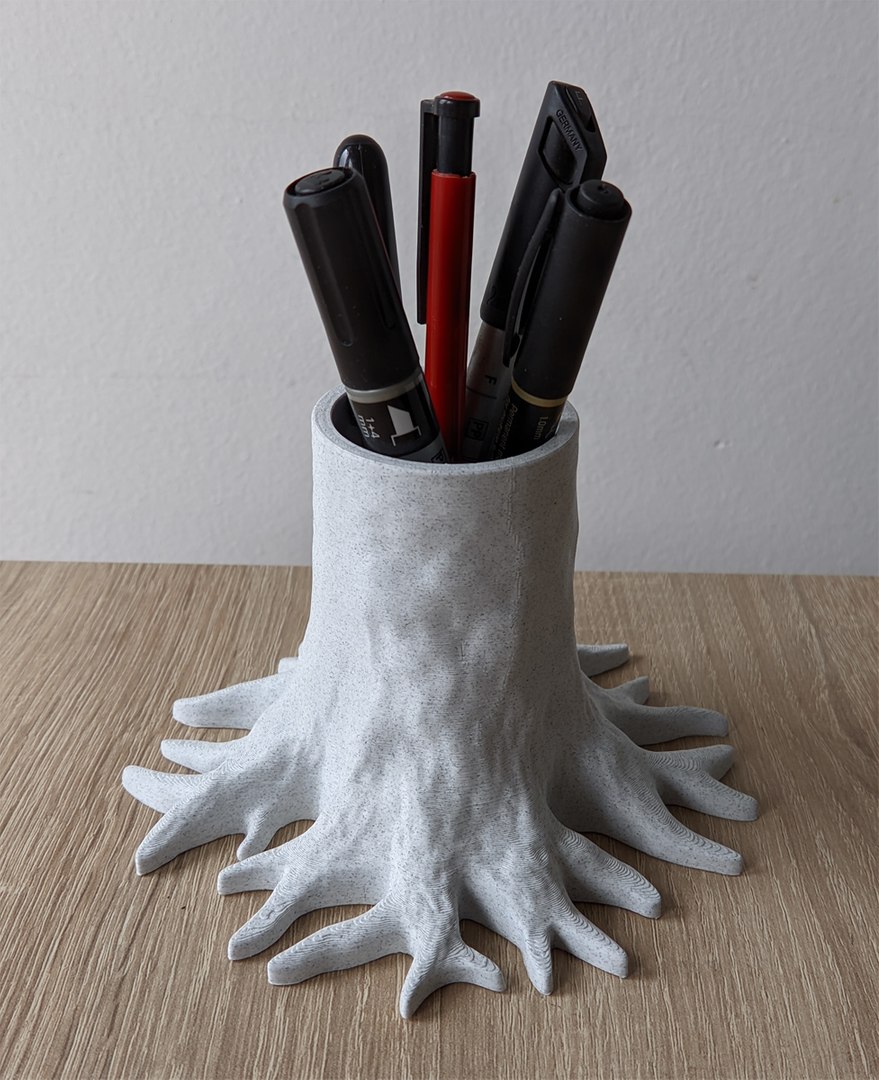 3D Stump Pencil Holder Model - TurboSquid 2132934