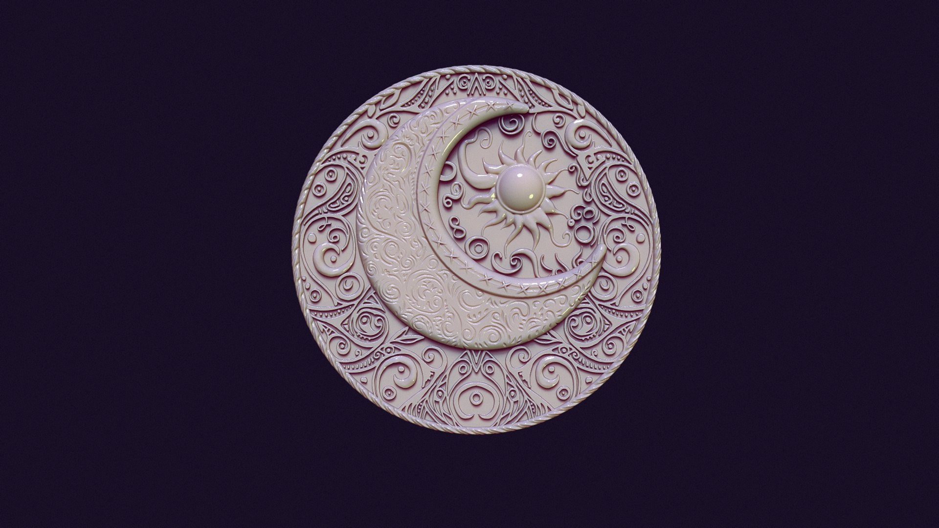 3D Locket Moon Model - TurboSquid 2022153