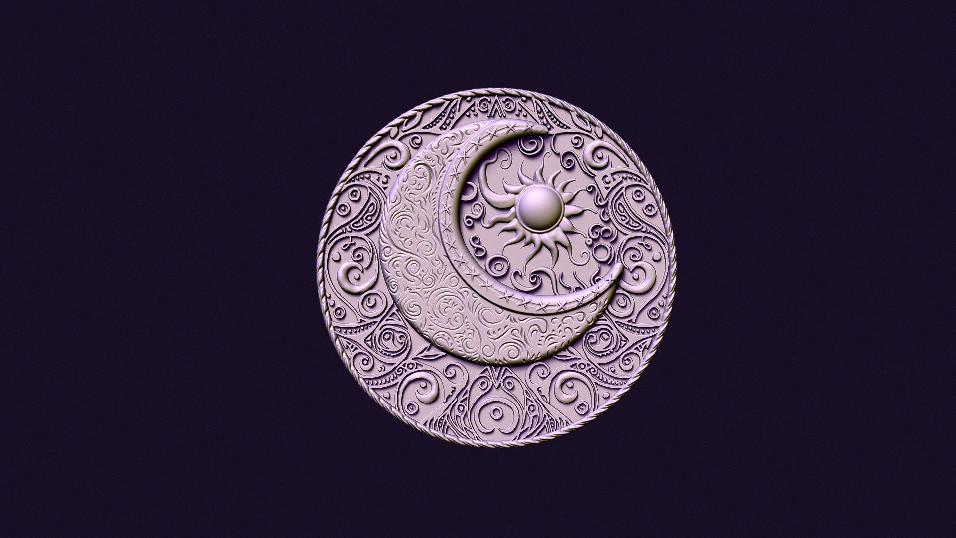 3D Locket Moon Model - TurboSquid 2022153