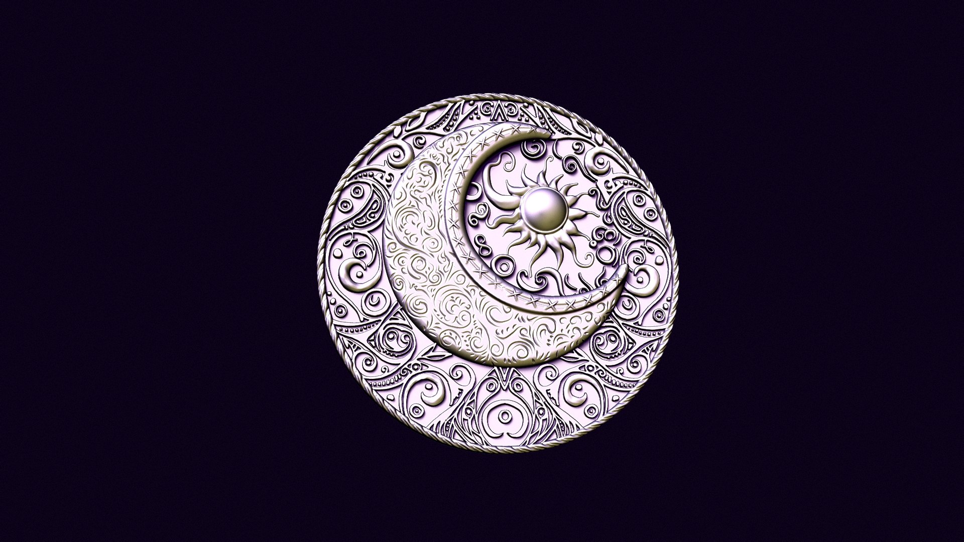 3D Locket Moon Model - TurboSquid 2022153