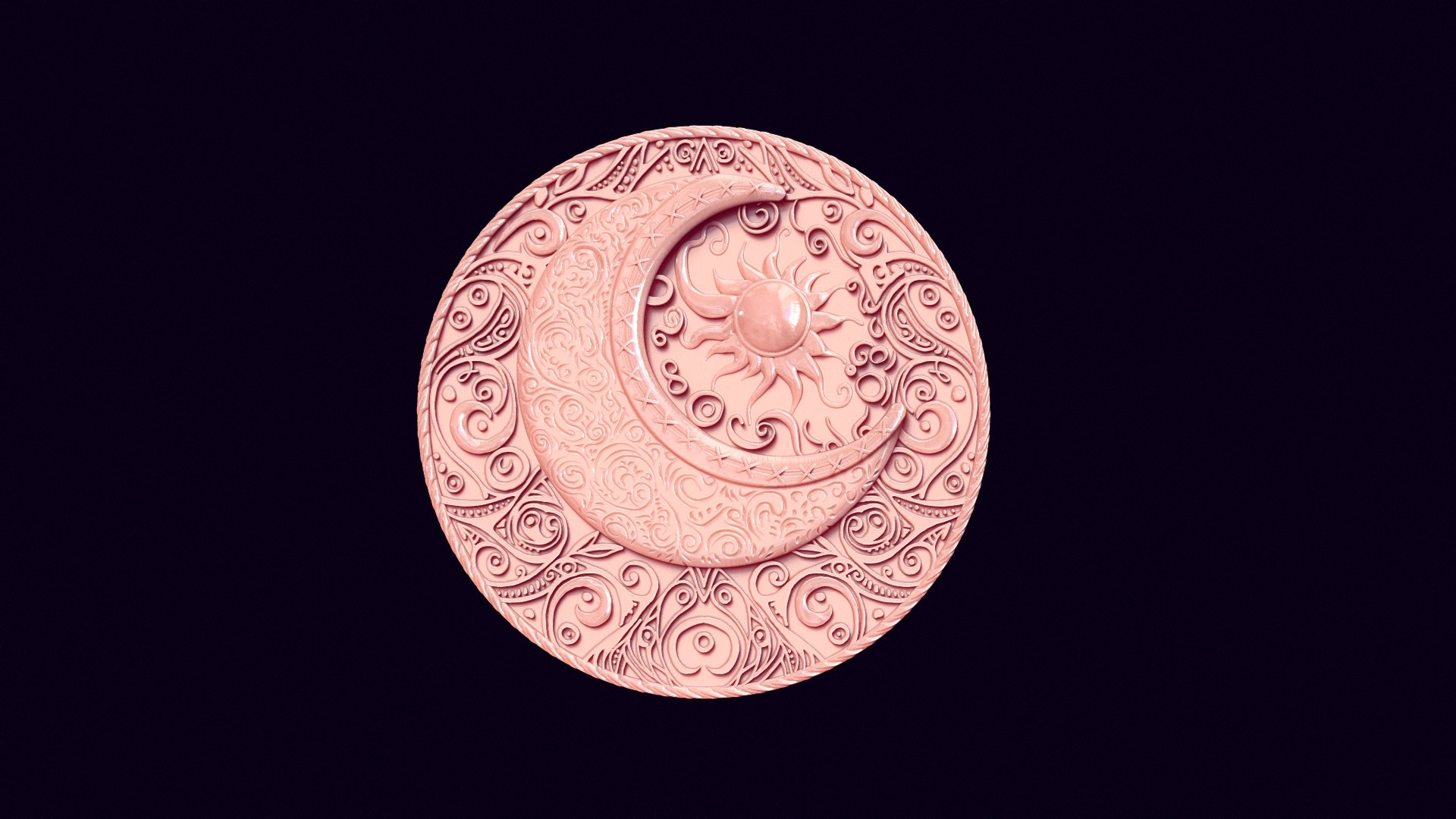 3D Locket Moon Model - TurboSquid 2022153