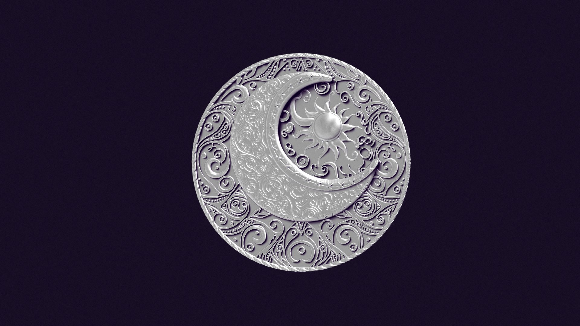 3D Locket Moon Model - TurboSquid 2022153