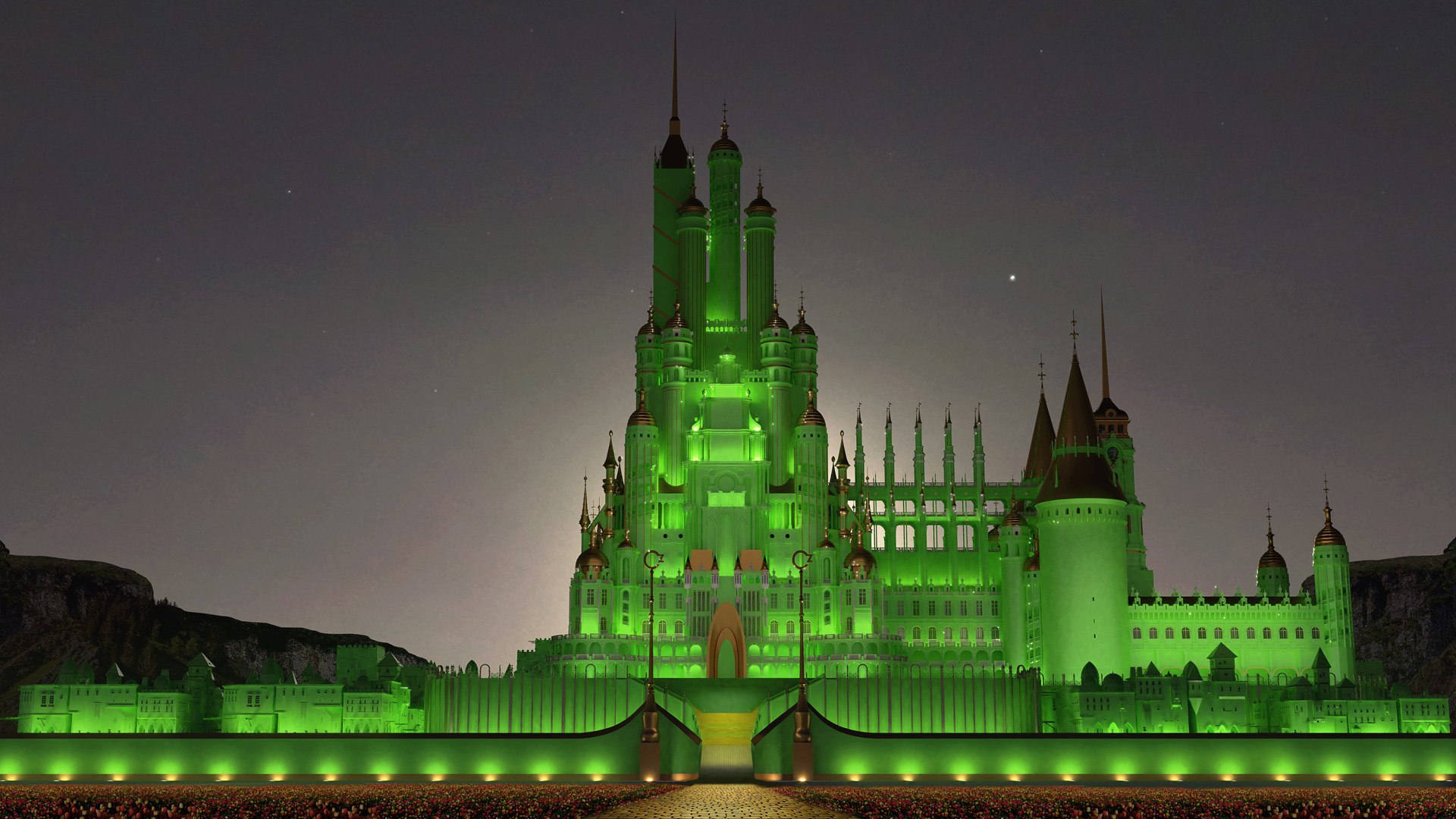 Castle Wizard Of Oz With Interir Emerald City 3D - TurboSquid 2237385