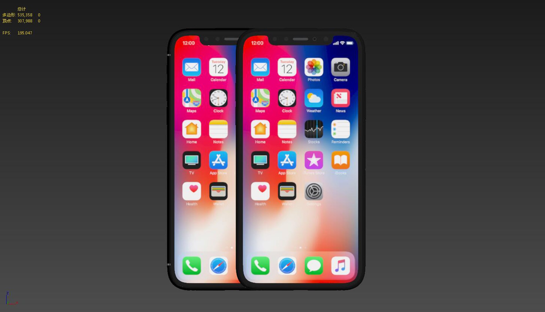 IPhone X Black White Apple X Smartphone 3D Model - TurboSquid 1714656