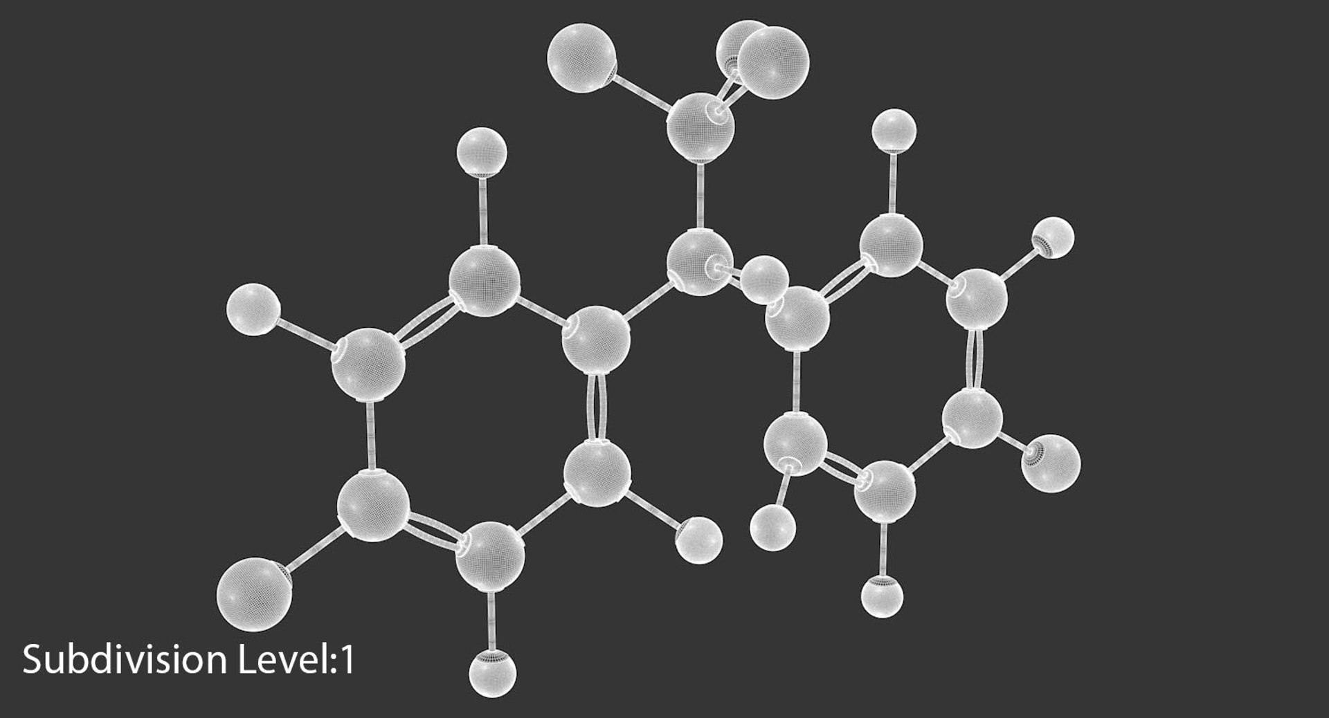 3D Pesticide Ddt Molecule Model - TurboSquid 1430139