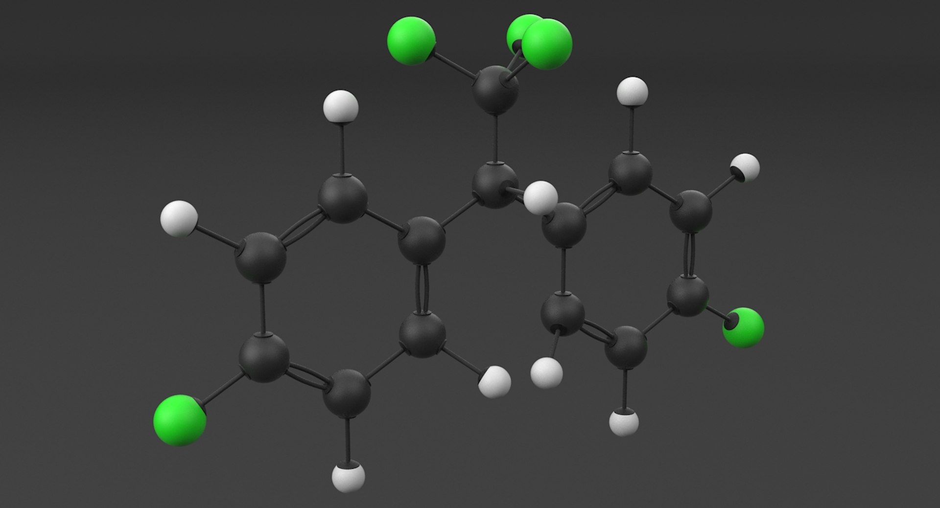 3D Pesticide Ddt Molecule Model - TurboSquid 1430139