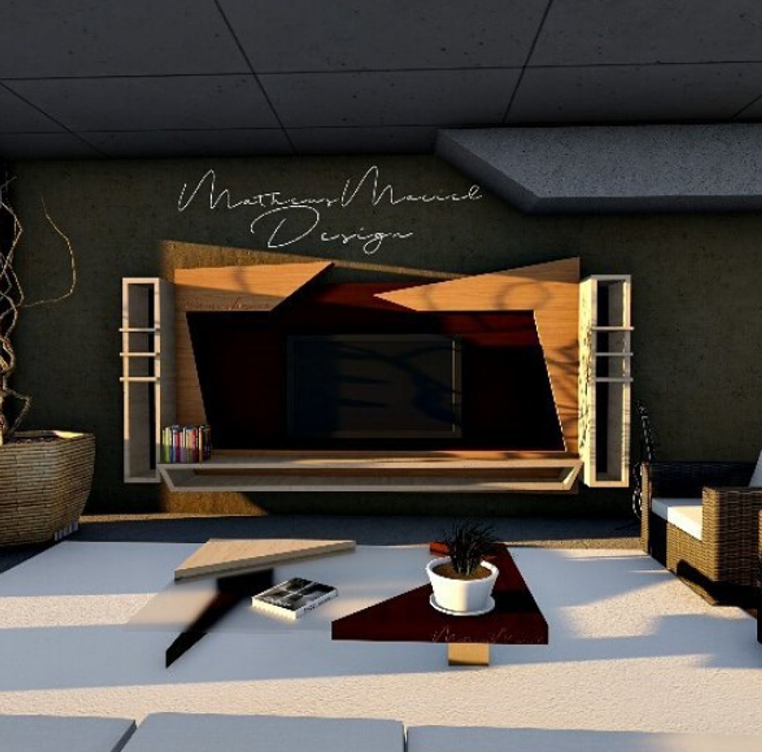 Sketchup Tv Stand 3D Model - TurboSquid 1239425