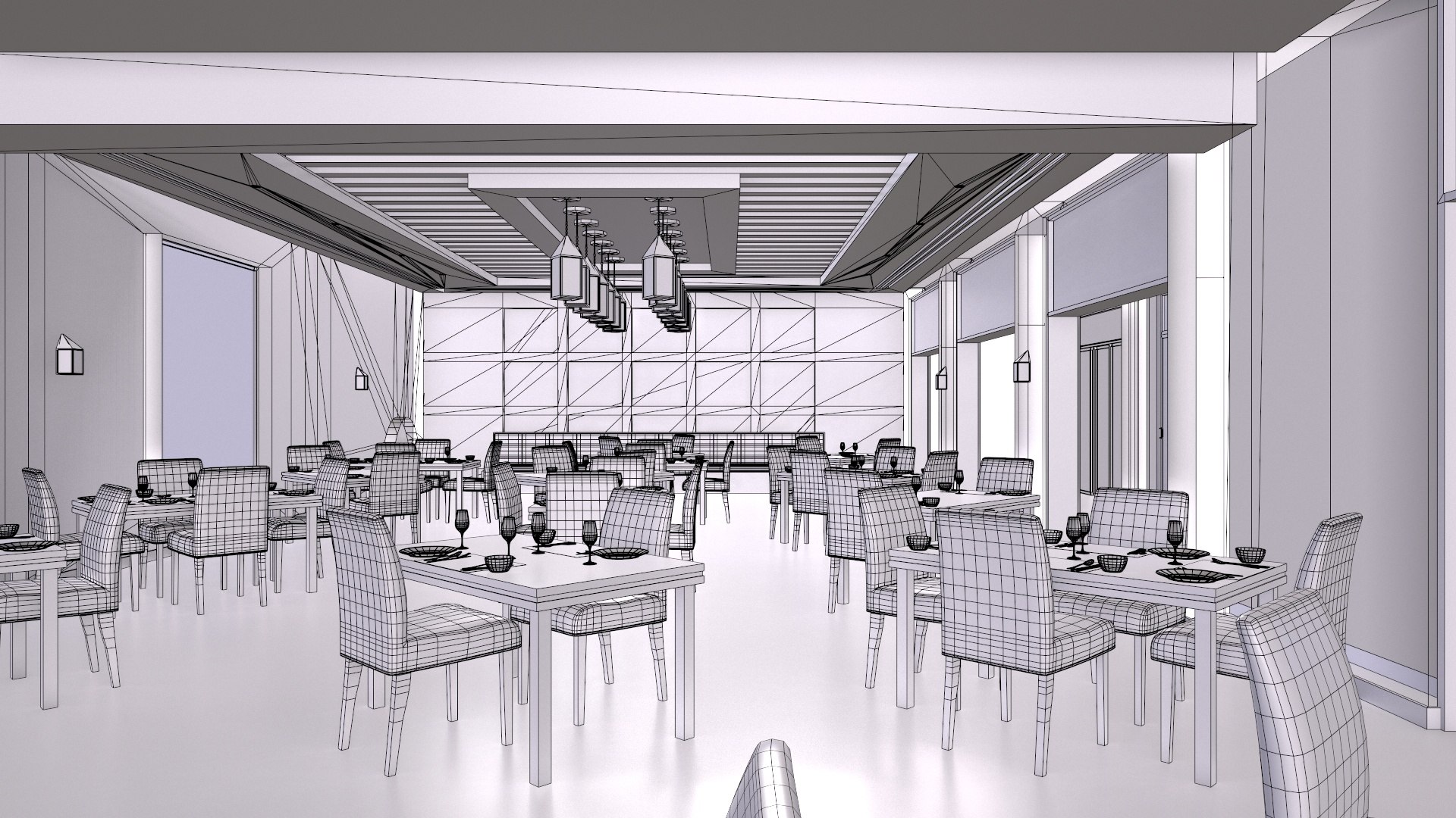 Restaurant 3D Model - TurboSquid 2149981