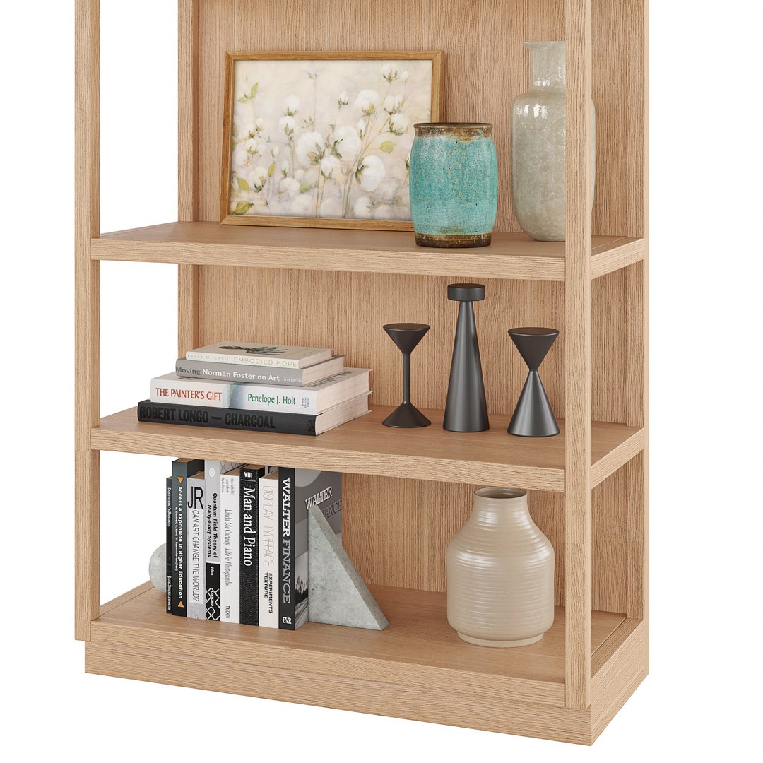 3D Pacific Tall Bookcase model - TurboSquid 2058706
