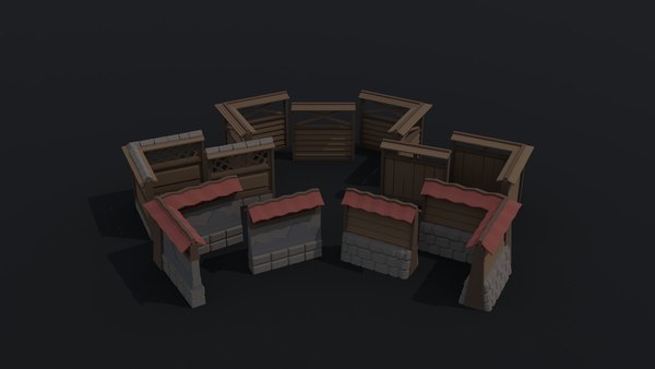 Cartoon Building glTF Models for Download | TurboSquid
