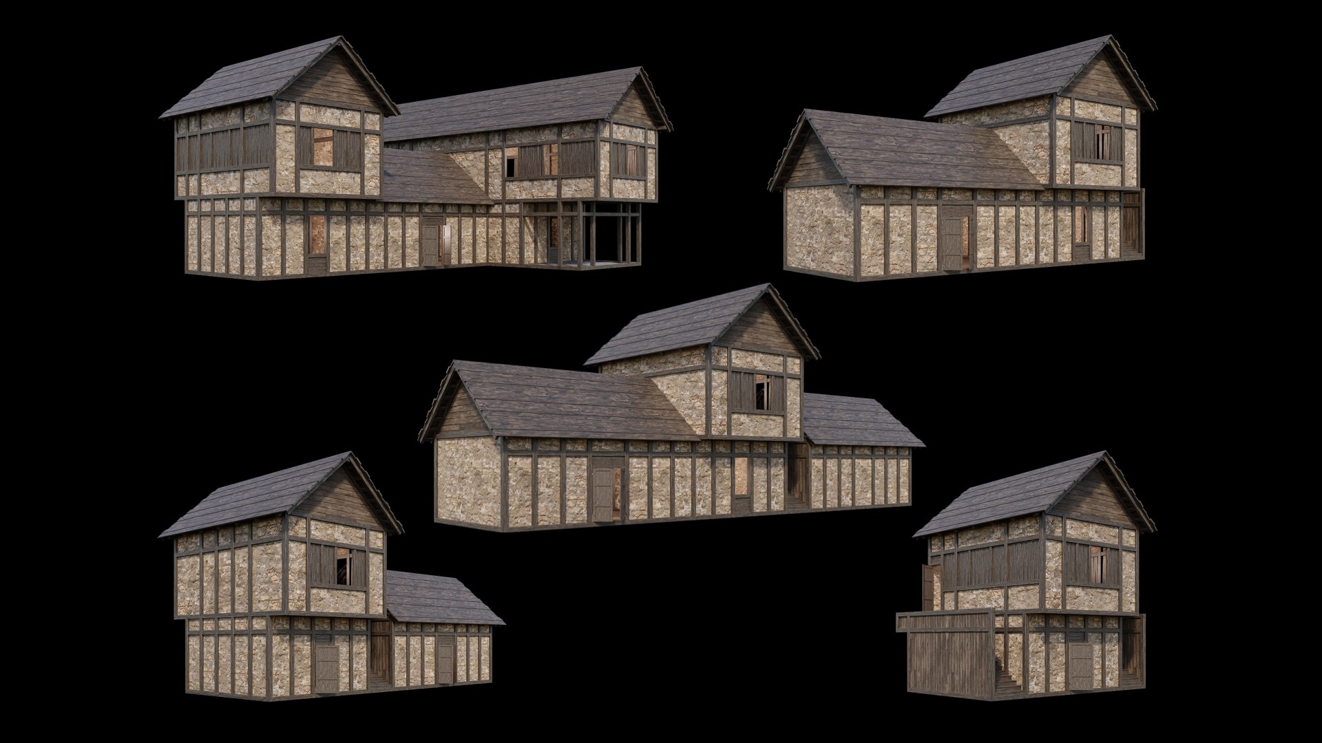 Medieval Village Collection 04 - 4K Textures Game Ready 3D - TurboSquid ...