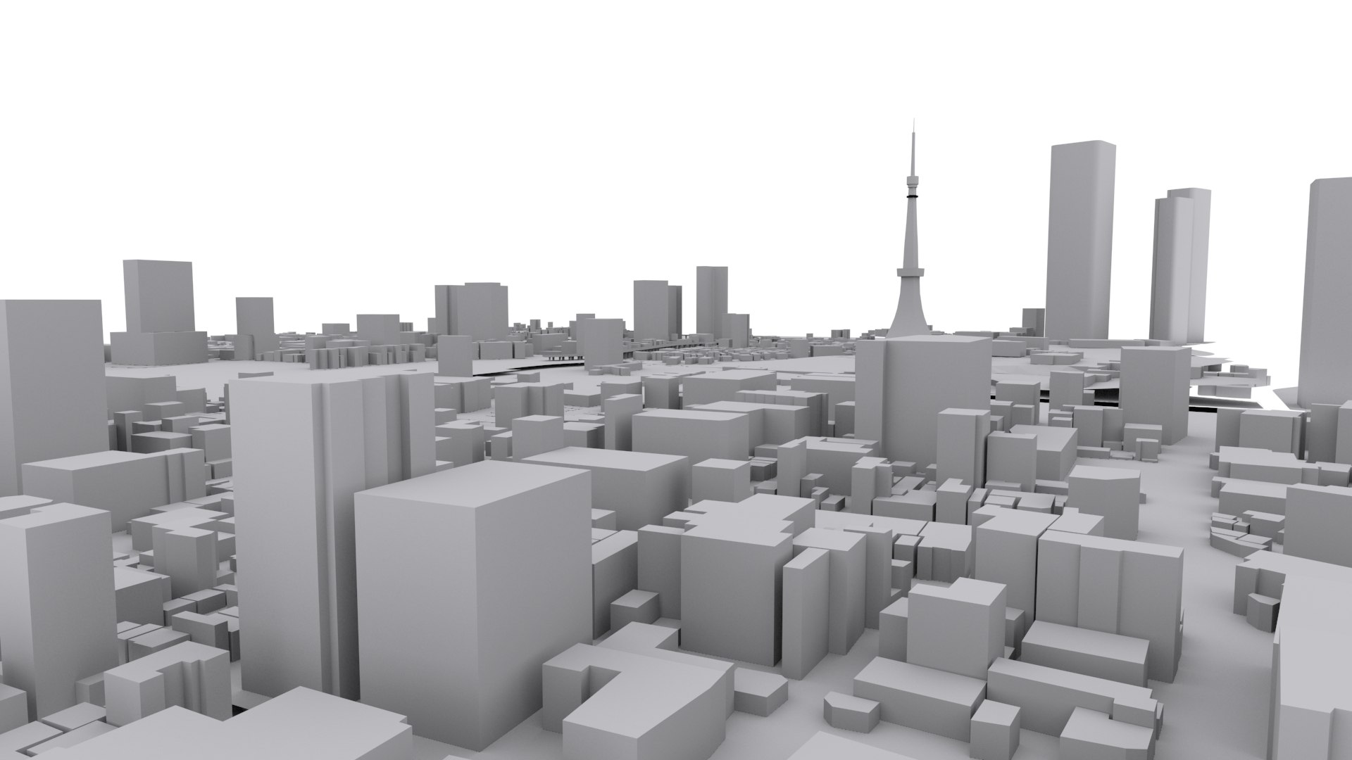 3D TOKYO TOWER CITYSCAPE Model - TurboSquid 2062904