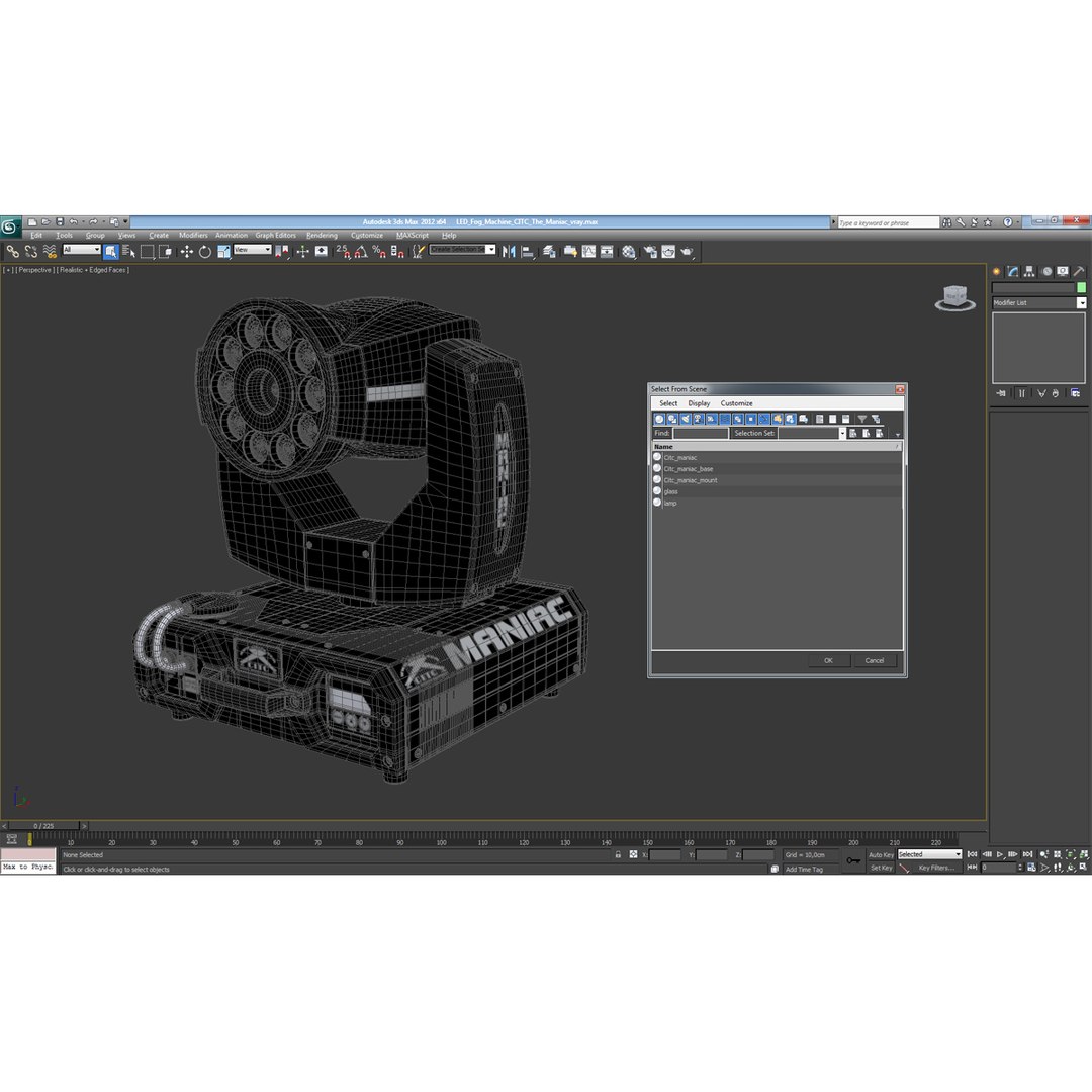 led fog machine citc 3d model