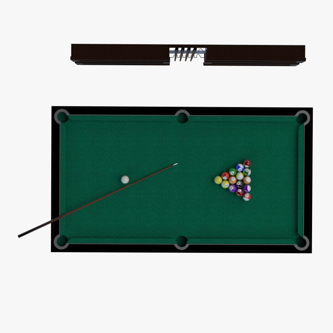 3d Model Modern Pool Table