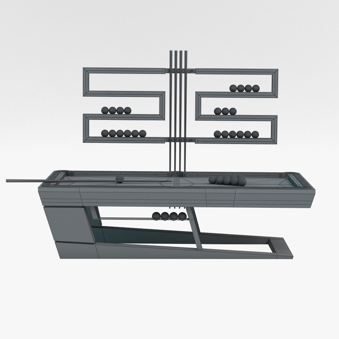 3d Model Modern Pool Table