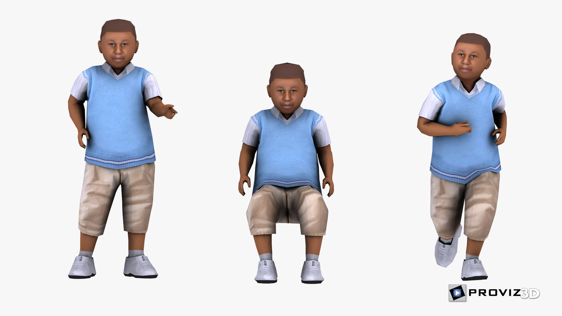 People: Children 3d Model