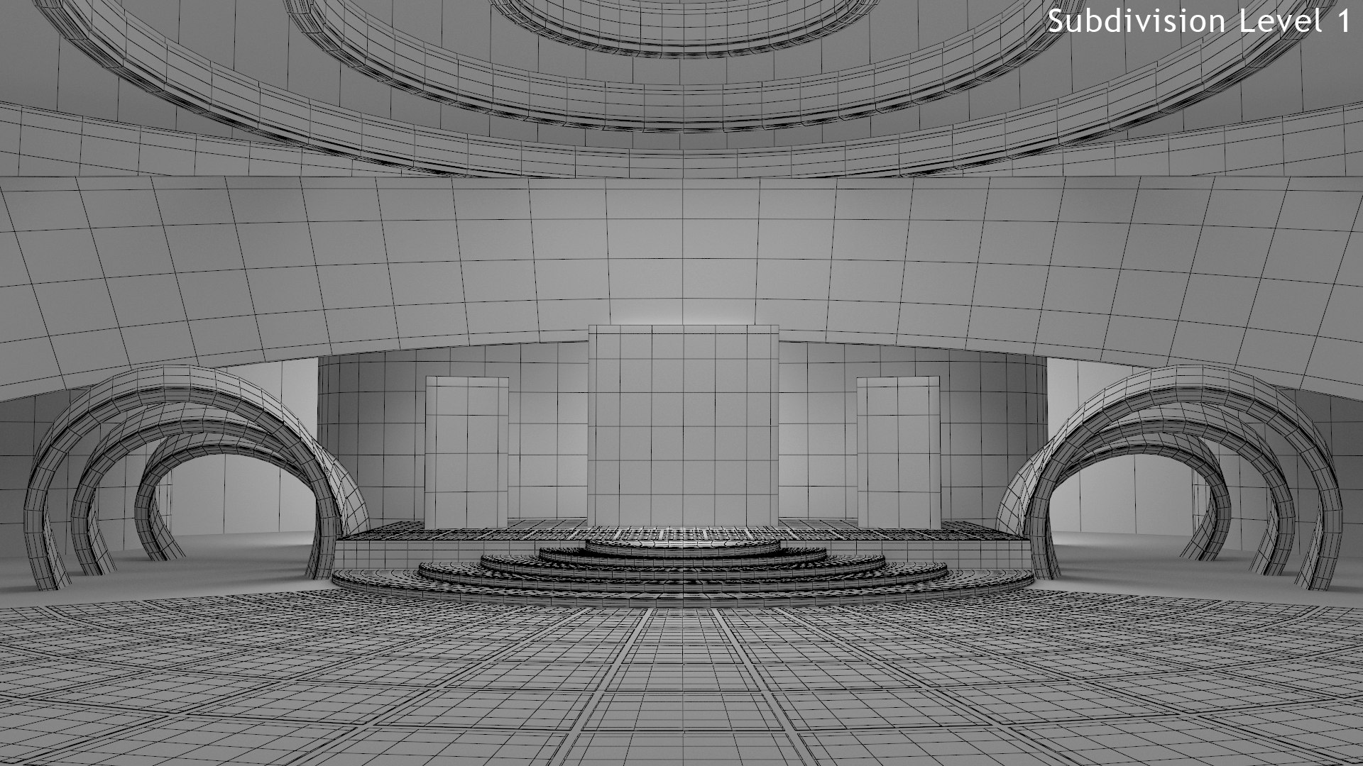 Show Stage White White 3D Model - TurboSquid 1753917