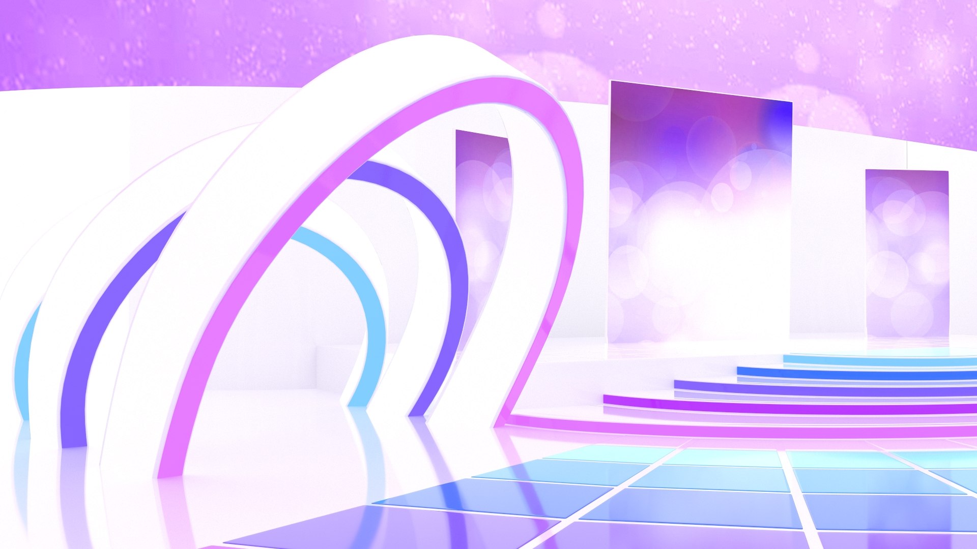 Show Stage White White 3D Model - TurboSquid 1753917