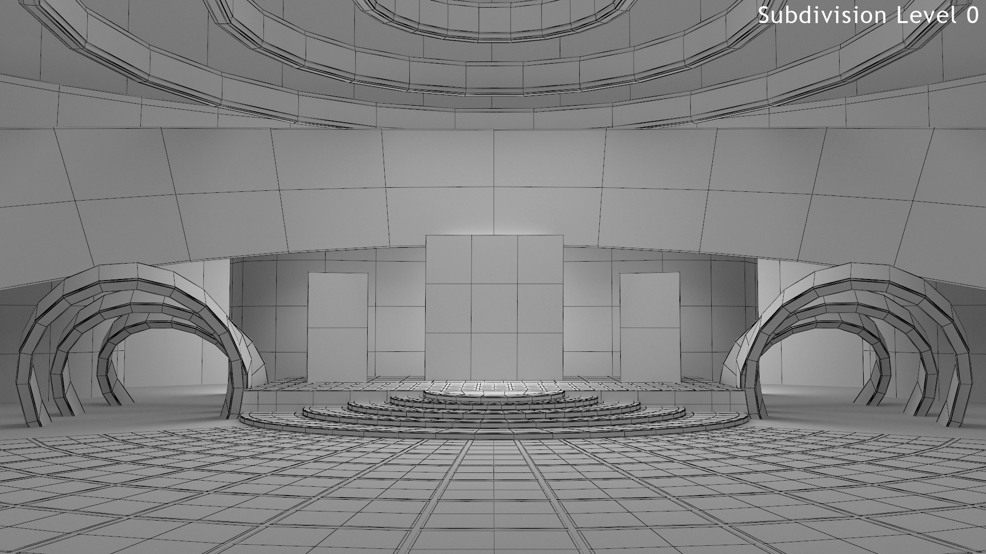 Show Stage White White 3D Model - TurboSquid 1753917