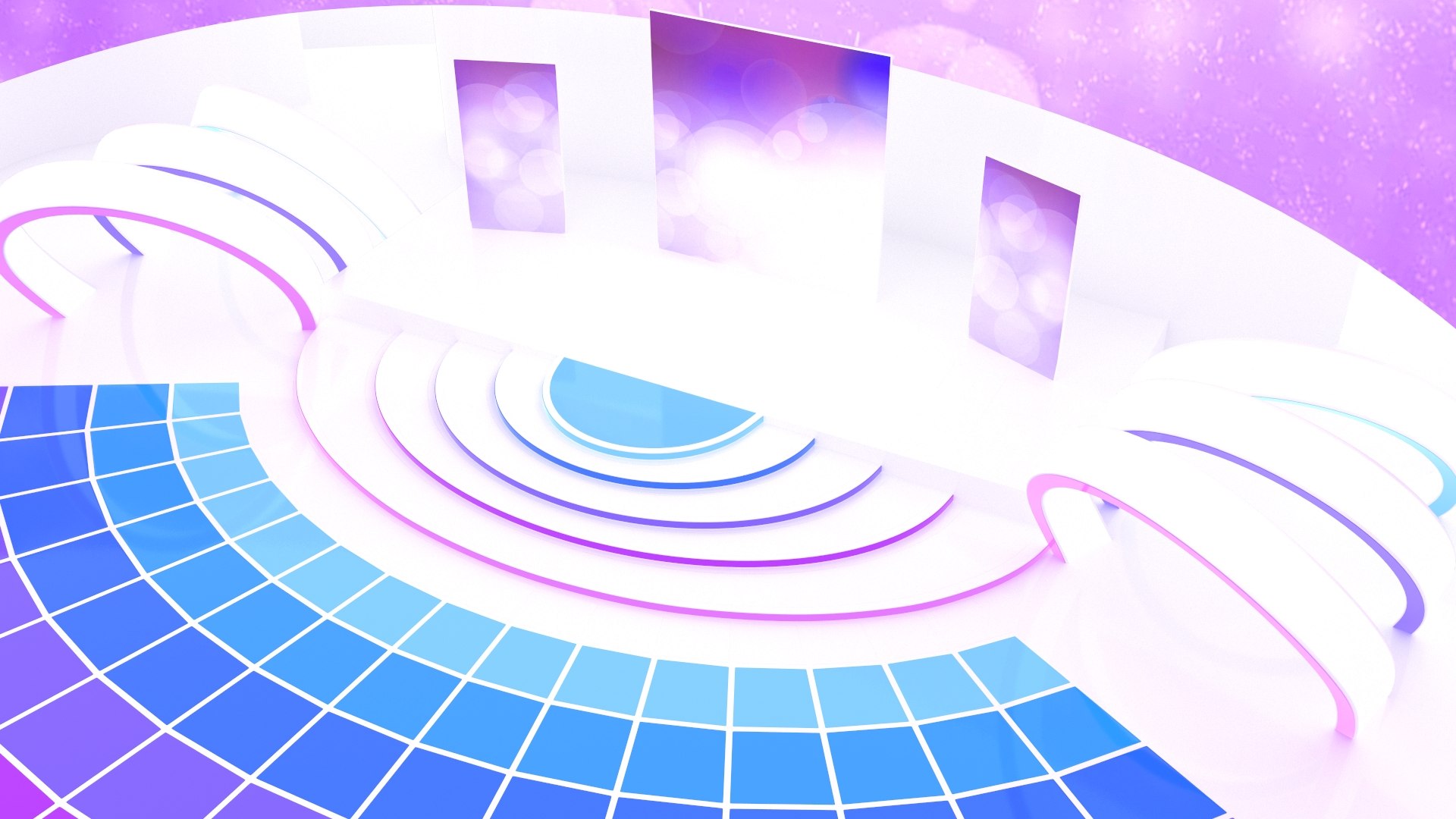 Show Stage White White 3D Model - TurboSquid 1753917