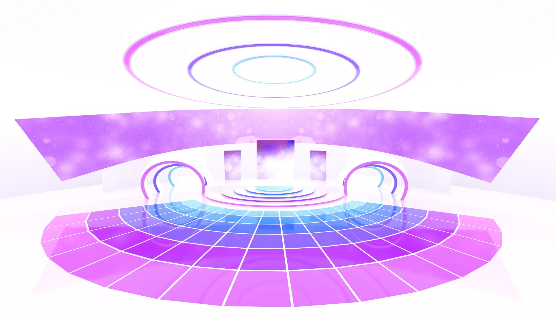 Show Stage White White 3D Model - TurboSquid 1753917