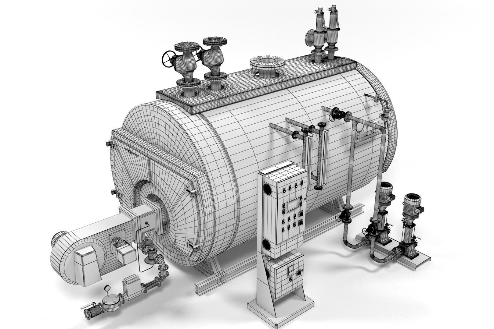 3D Model Viessmann Hs Steam Boiler - TurboSquid 1520576