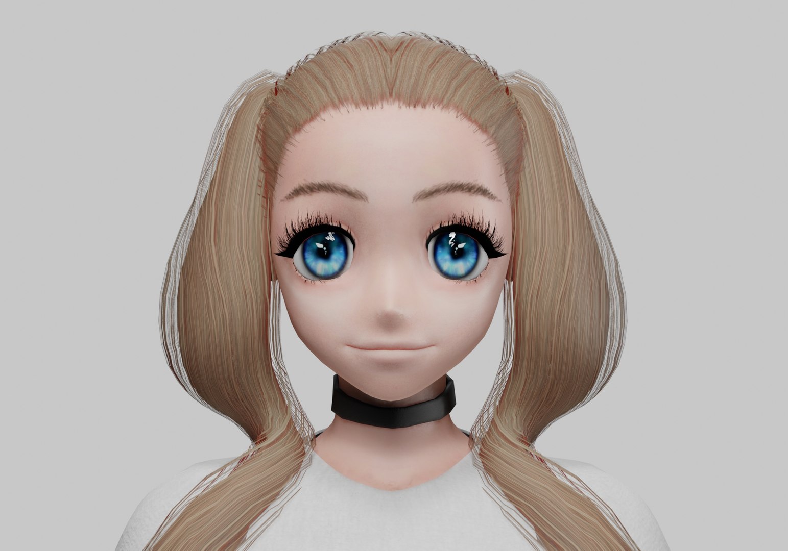 3D Basic Anime Girl V27846 - TurboSquid 2270362