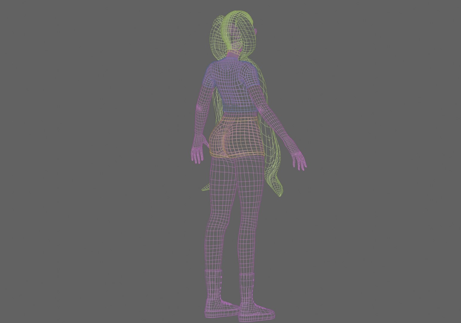 3D Basic Anime Girl V27846 - TurboSquid 2270362