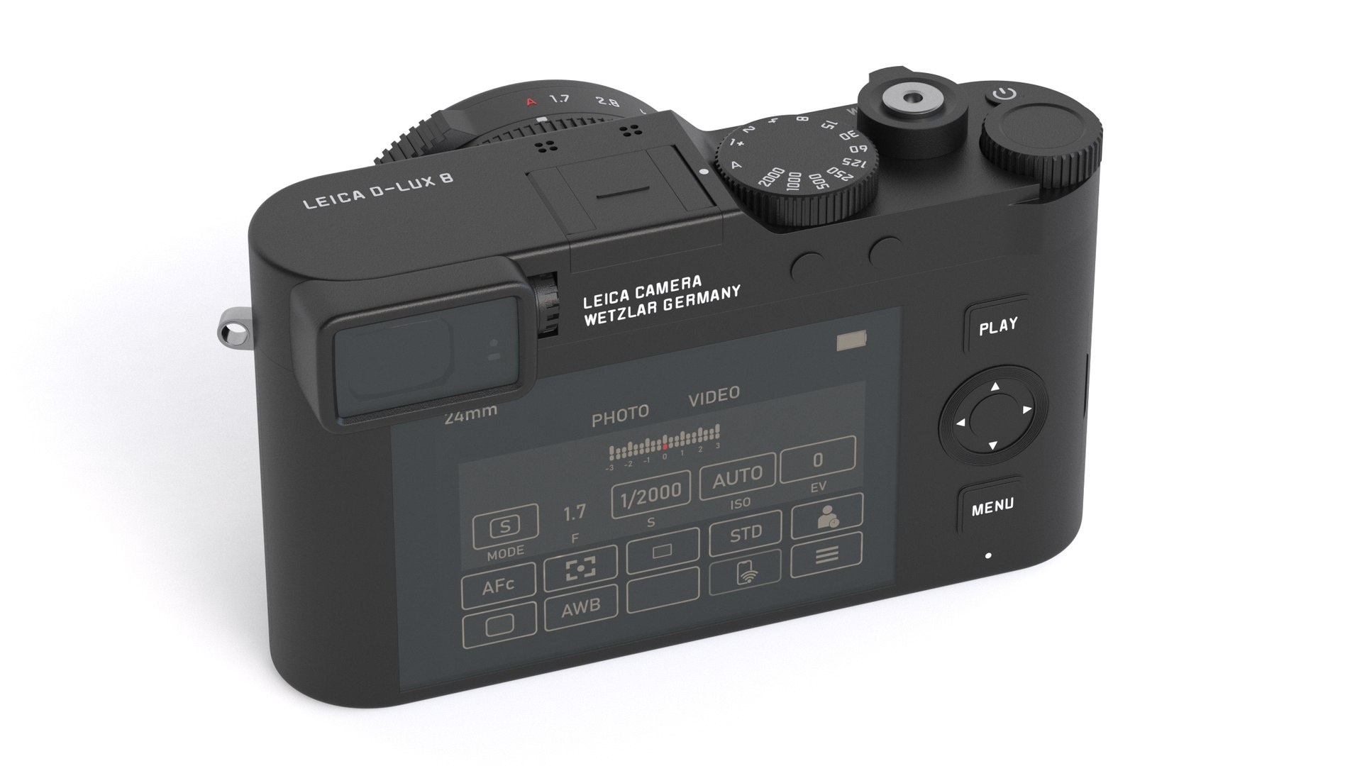 3D Leica D-Lux 8 Digital Camera PBR Texture - TurboSquid 2444454