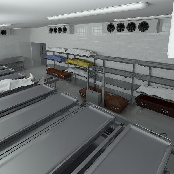 3d model morgue equipment device