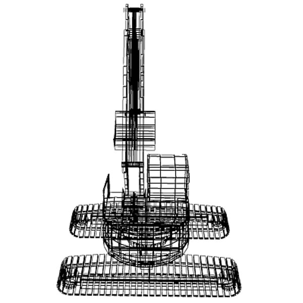 3d model ecr305c excavator crawler