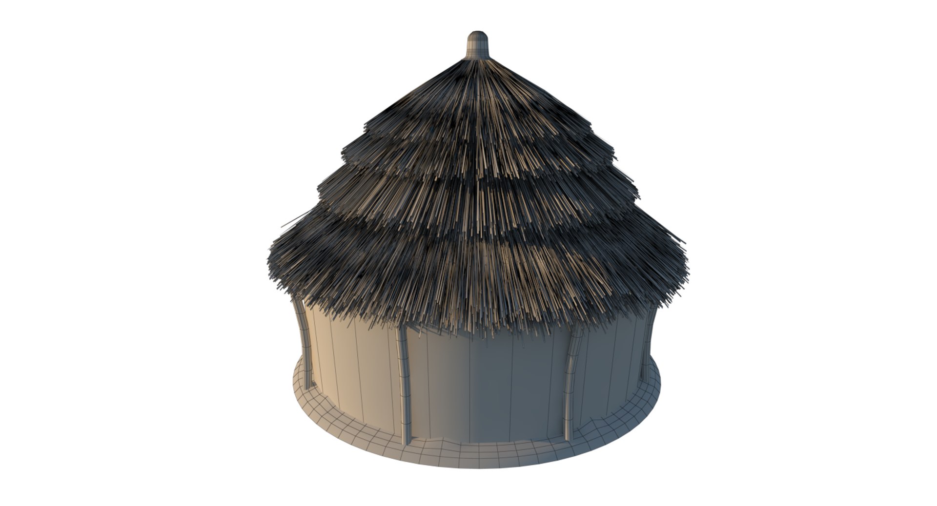 African Hut 3D Model - TurboSquid 1199849