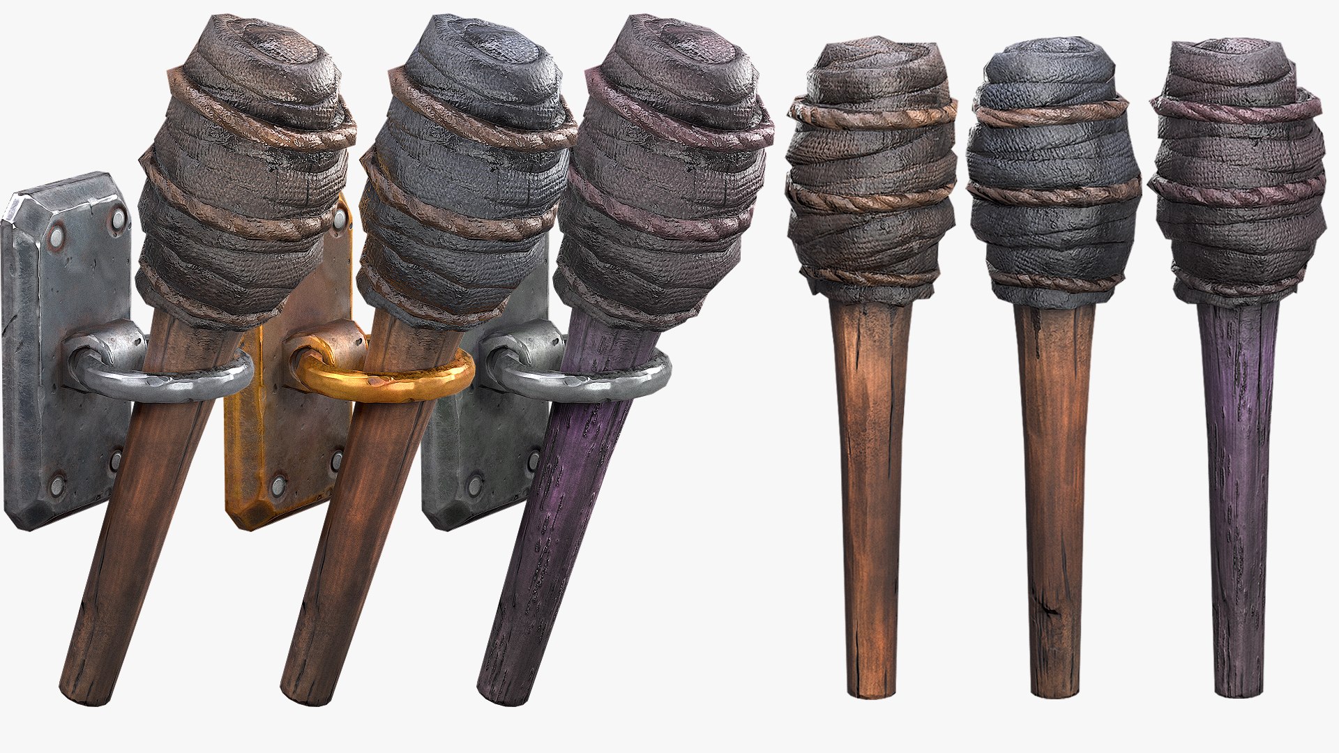 Wooden Torch Model - TurboSquid 1757488