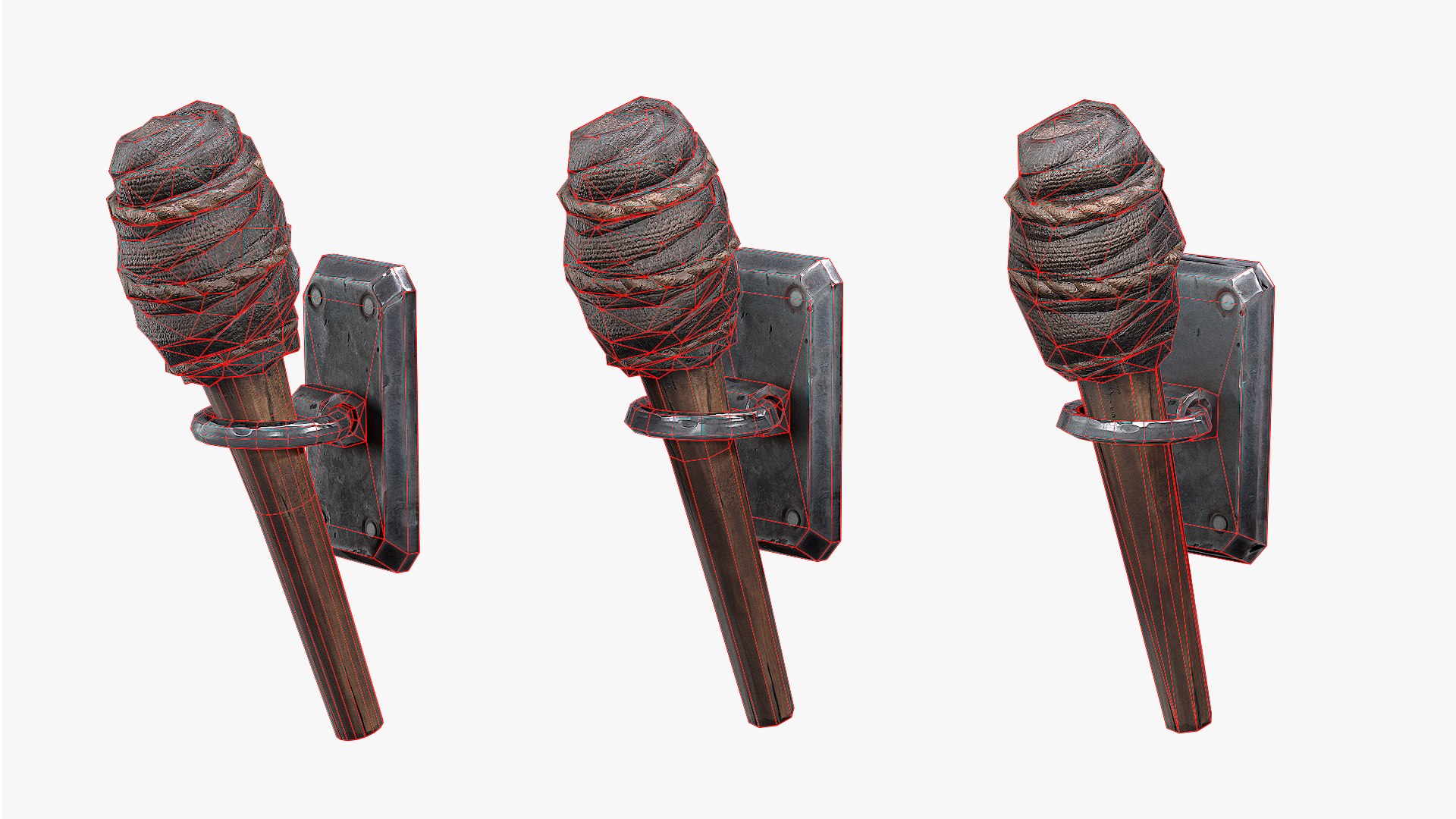 Wooden Torch Model - TurboSquid 1757488