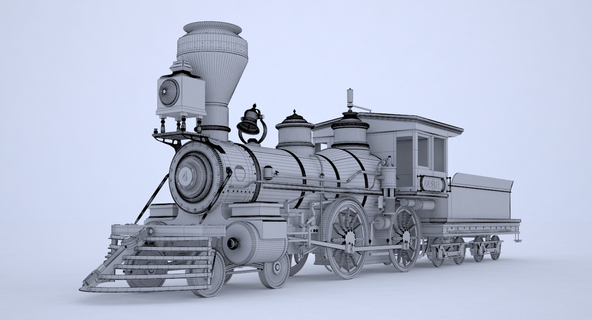 3d Locomotive Train Model