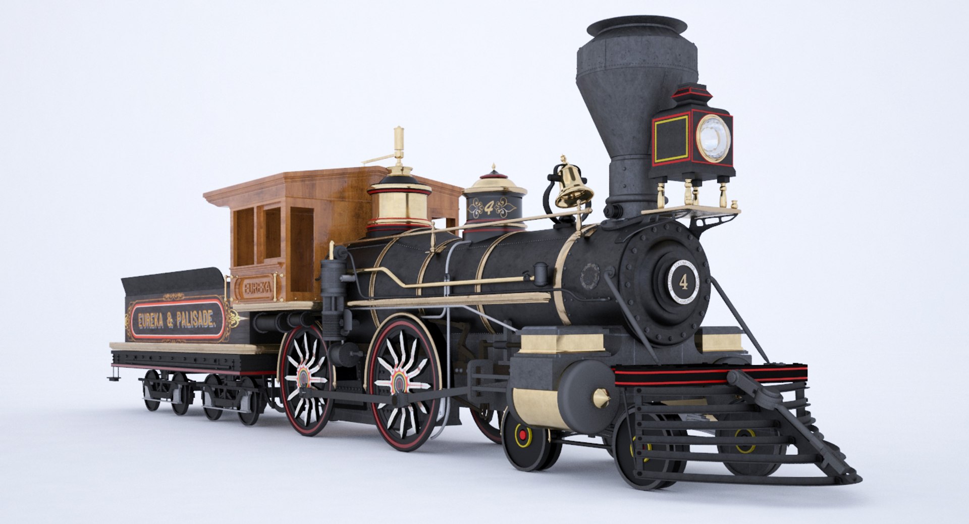 3d Locomotive Train Model