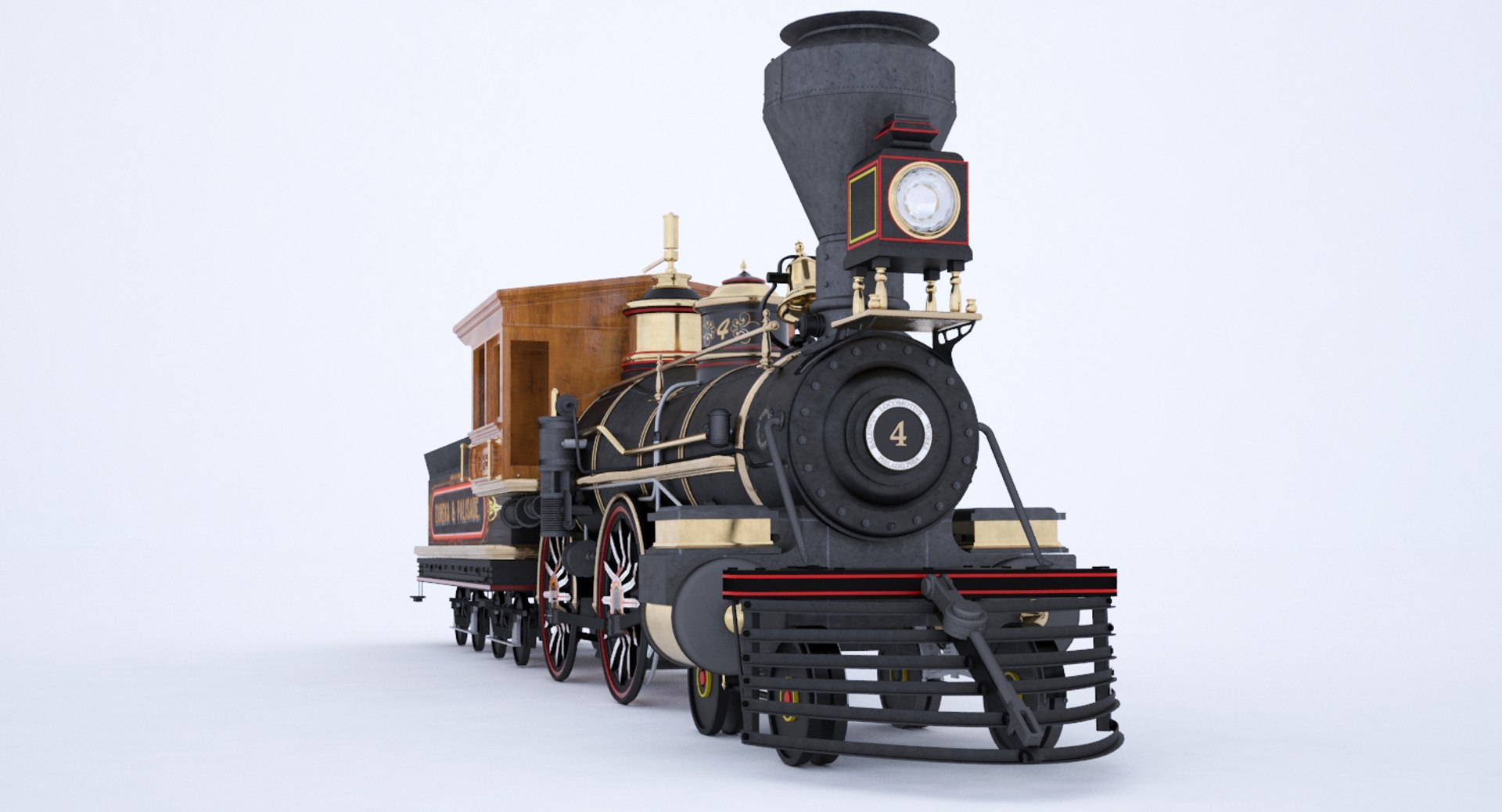 3d Locomotive Train Model