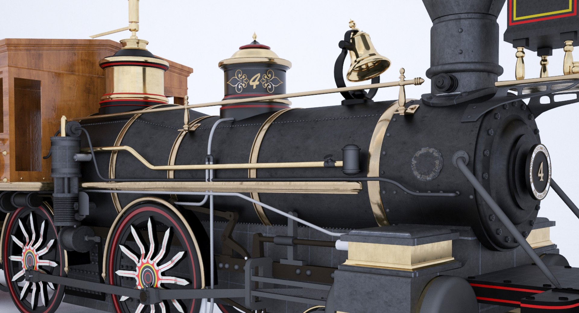 3d Locomotive Train Model