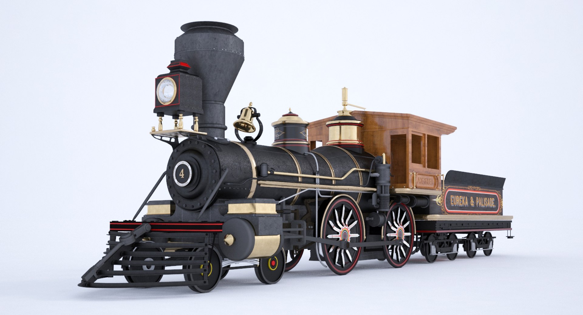 3d Locomotive Train Model