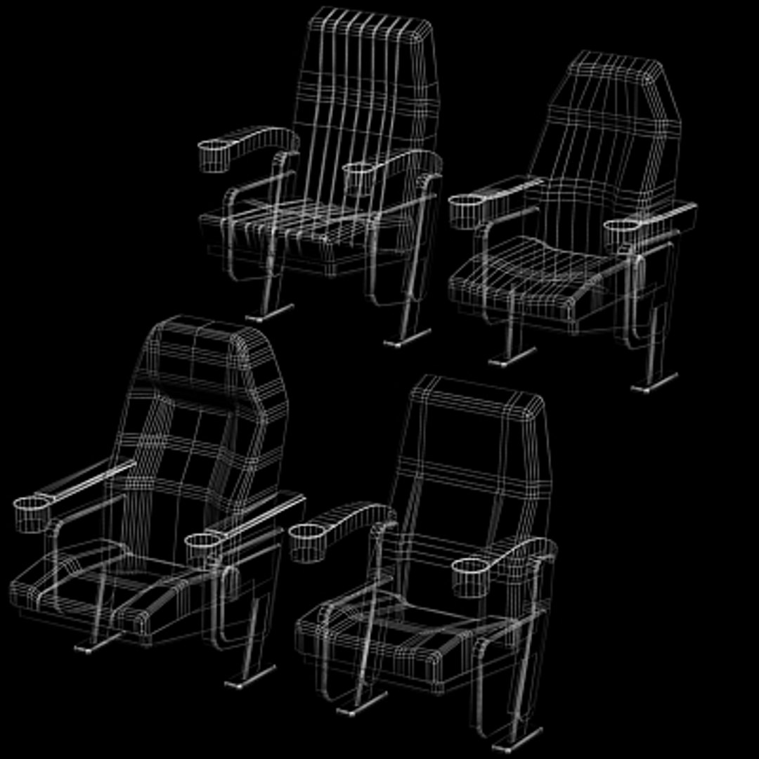 3d Model Movie Theater Seat