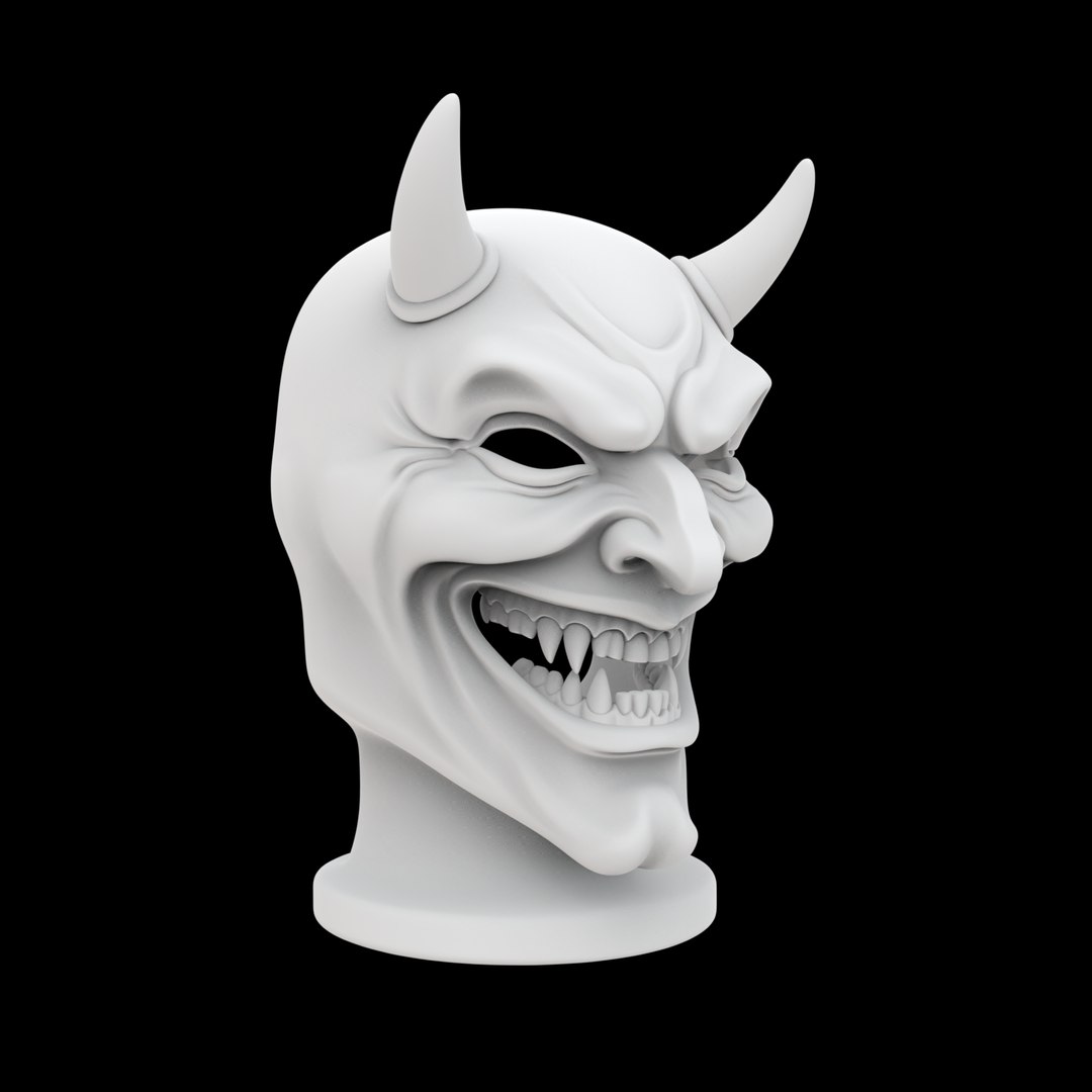 3D Smiling Devil Mask 3D Print Model Front View Model - TurboSquid 2487222