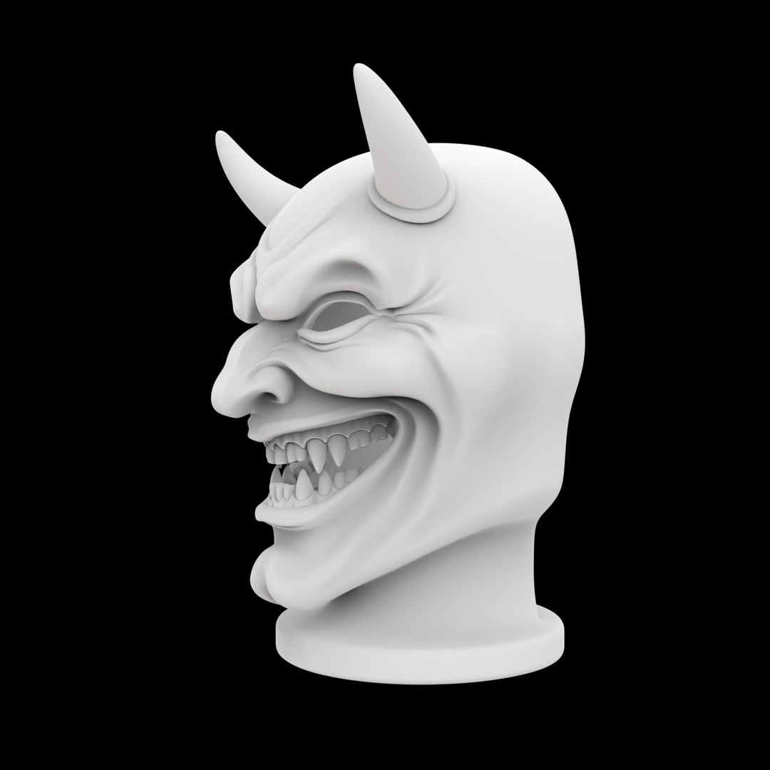 3D Smiling Devil Mask 3D Print Model Front View Model - TurboSquid 2487222
