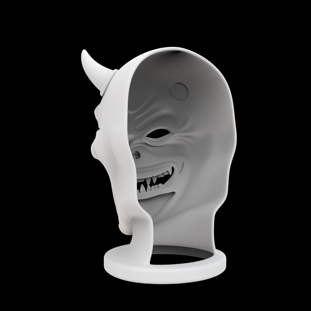3D Smiling Devil Mask 3D Print Model Front View Model - TurboSquid 2487222