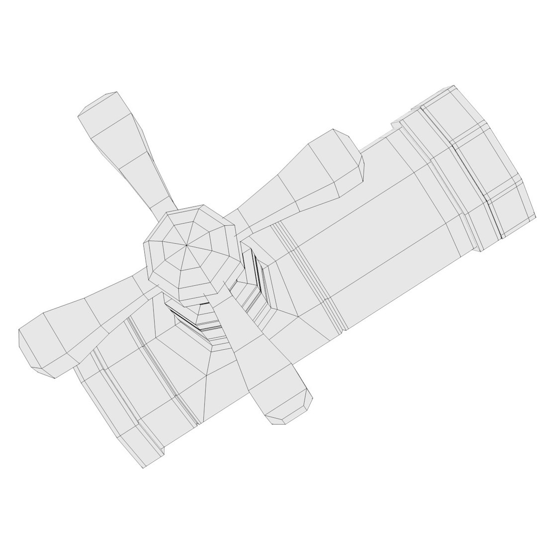 3d model valve water