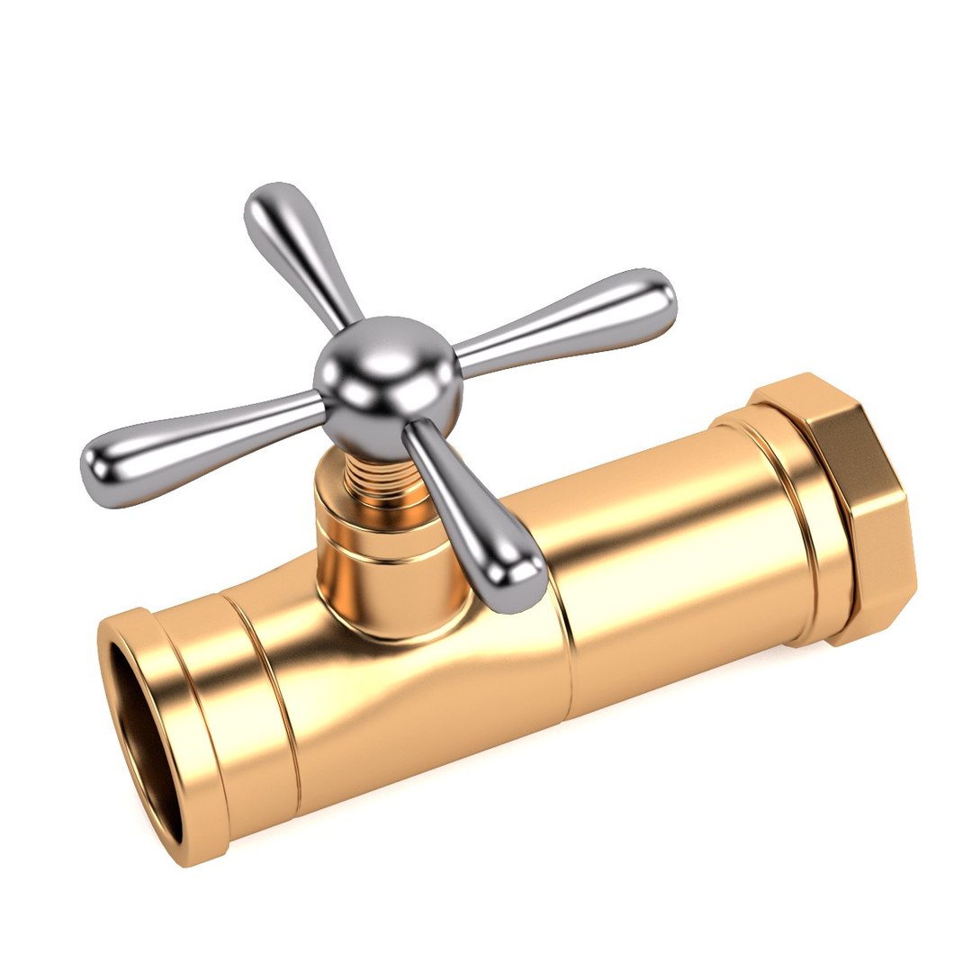 3d model valve water