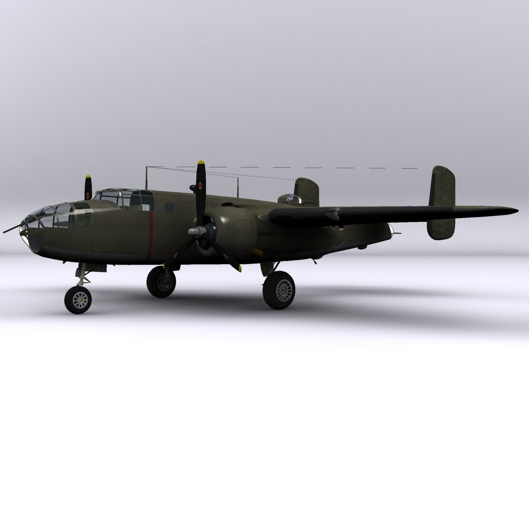 North American B-25 Mitchell 3d Max