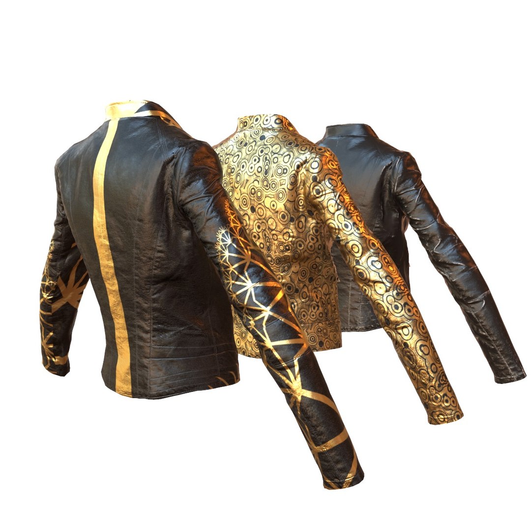 3d Leather Jacket Model