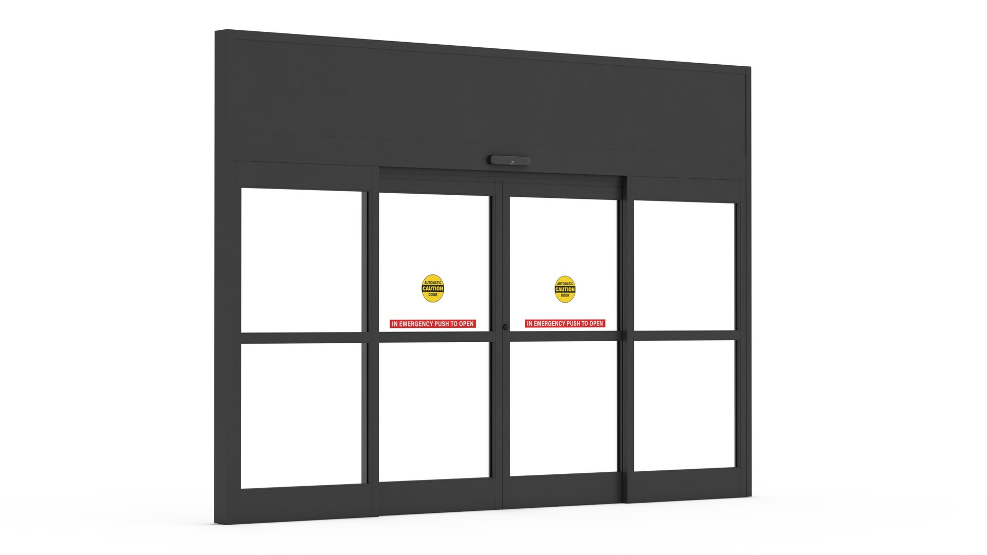 3D Automatic Retail Sliding Door System - TurboSquid 2041085