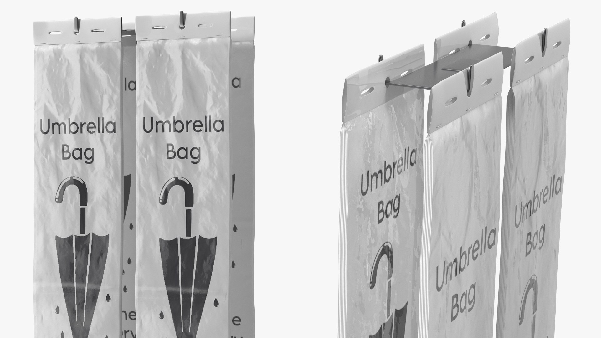 Wet Umbrella Bags With Stand 3D Model - TurboSquid 2088470
