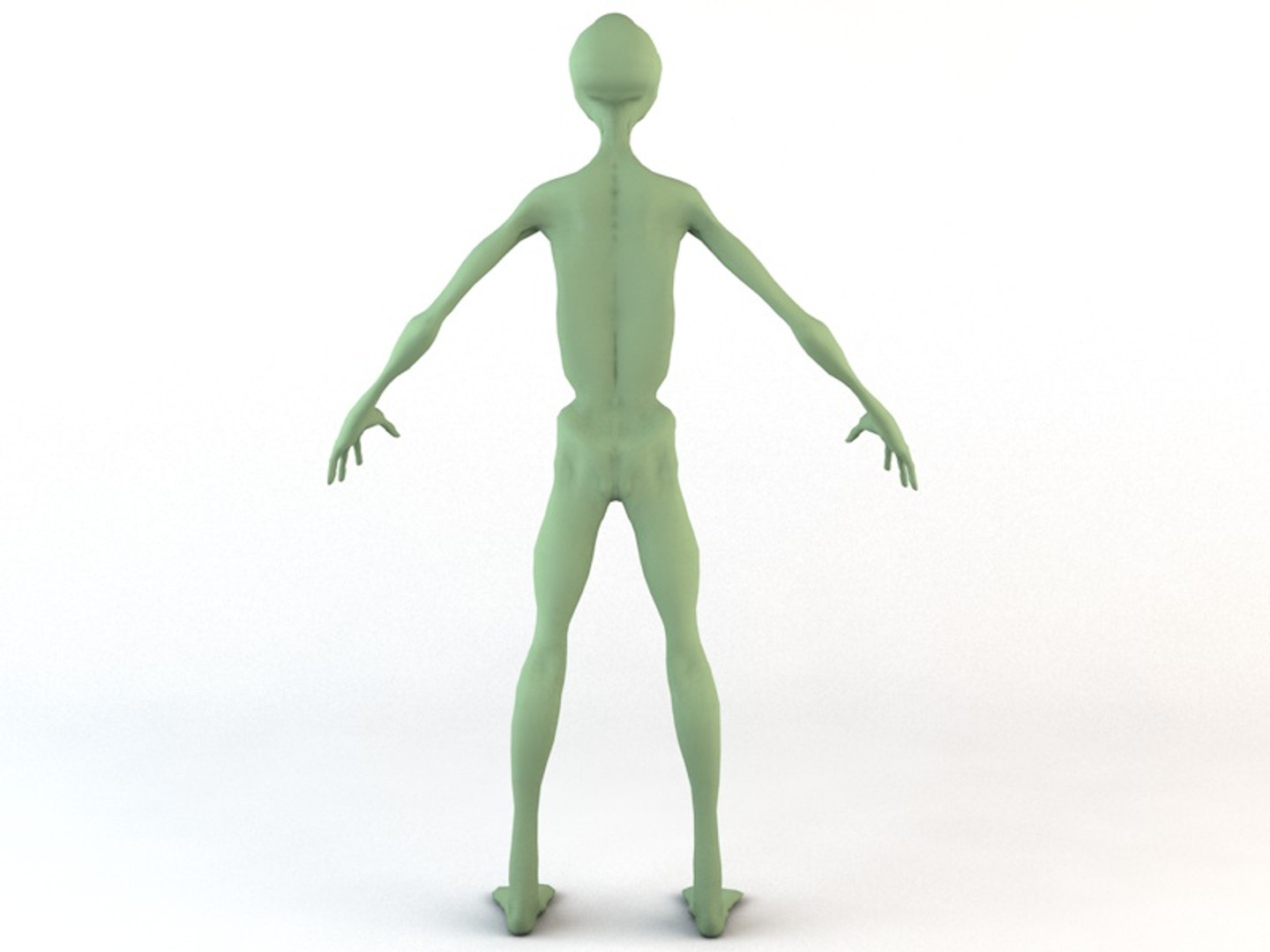 Alien Character 3d Model